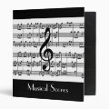 Musical Score Design Binder | Zazzle