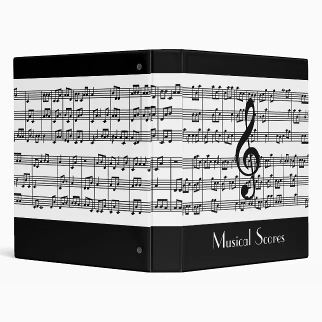 Musical Score Design Binder | Zazzle