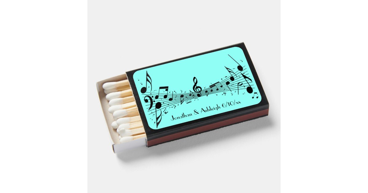 Musical Score Design Matchbox Favor Matchboxes | Zazzle