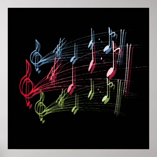 Musical Staff Poster | Zazzle.com