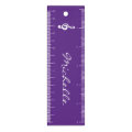 Musical Symbol Treble Clef Cute Purple Ruler | Zazzle