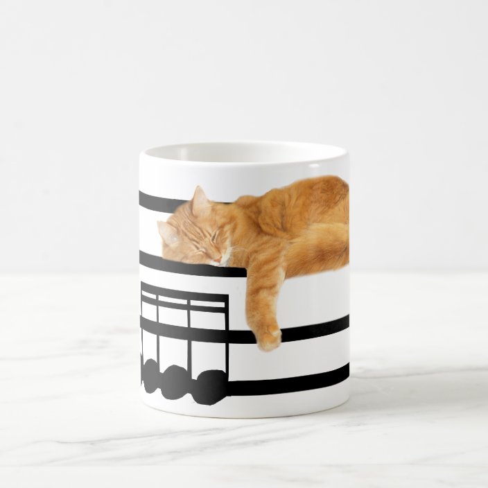 Musical tabby kitty cat coffee mug | Zazzle.com