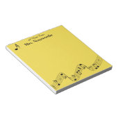 Musical Themed 40 Page Notepad Personalized | Zazzle