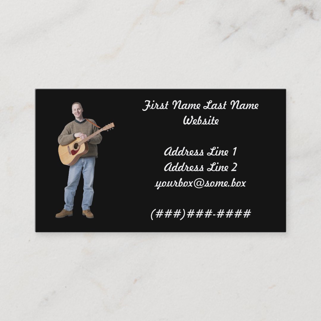 Musician Business Card | Zazzle