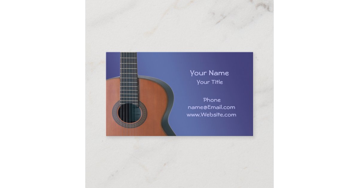 Musician Business Card | Zazzle