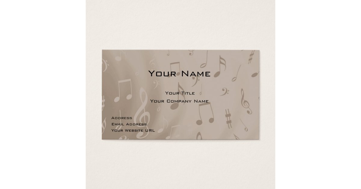 Musician Business Card | Zazzle.com