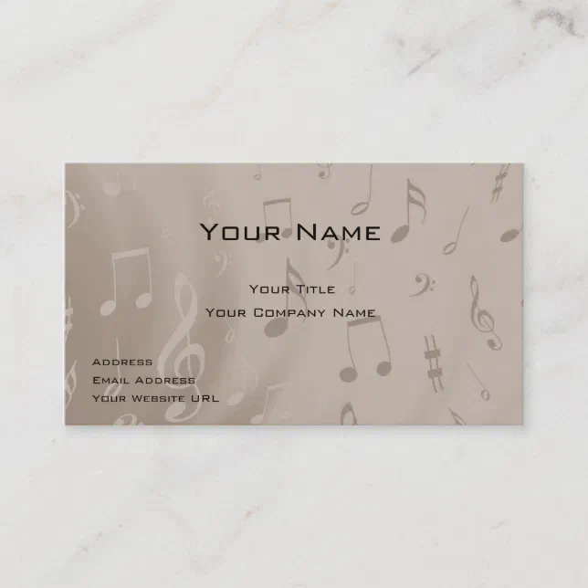 Musician Business Card | Zazzle