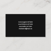 Musician Guitarist Singer Band Artist Female Business Card | Zazzle