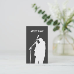 Musician Guitarist Singer Band Artist Publicity Business Card | Zazzle