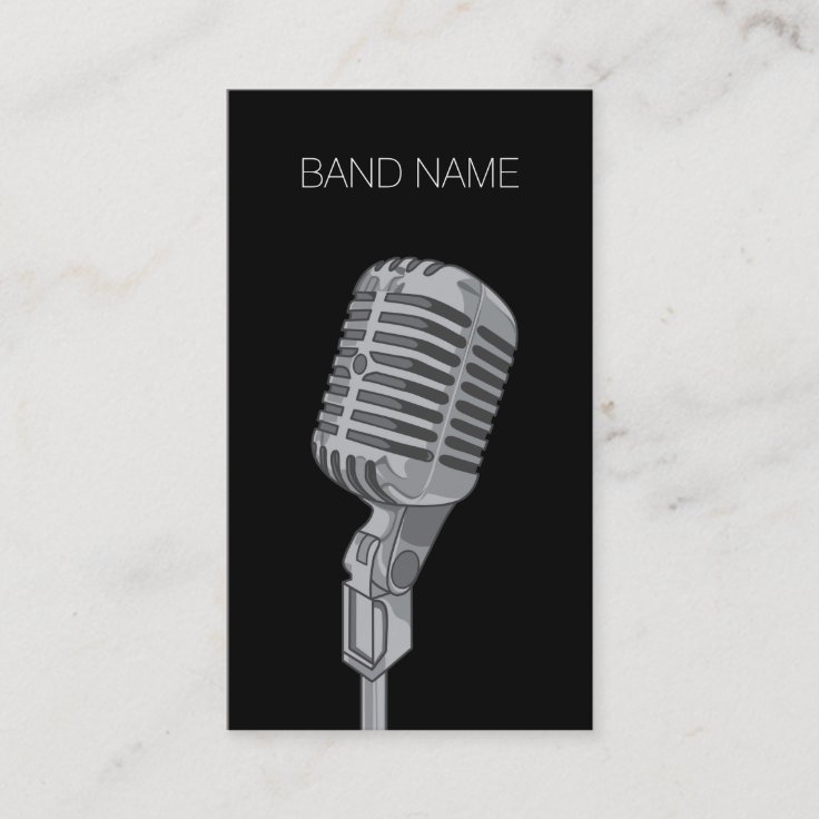 Musician Guitarist Singer Band Artist Publicity Calling Card | Zazzle