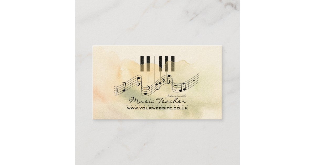 Musician/Music Teacher Business Card | Zazzle.com