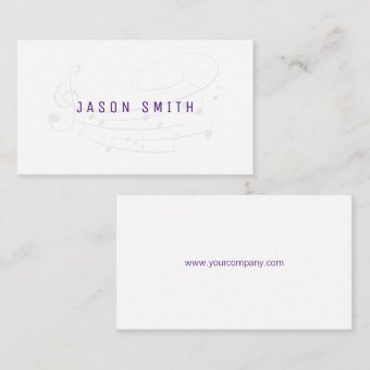 Musician | Musical Notes Business Card | Zazzle