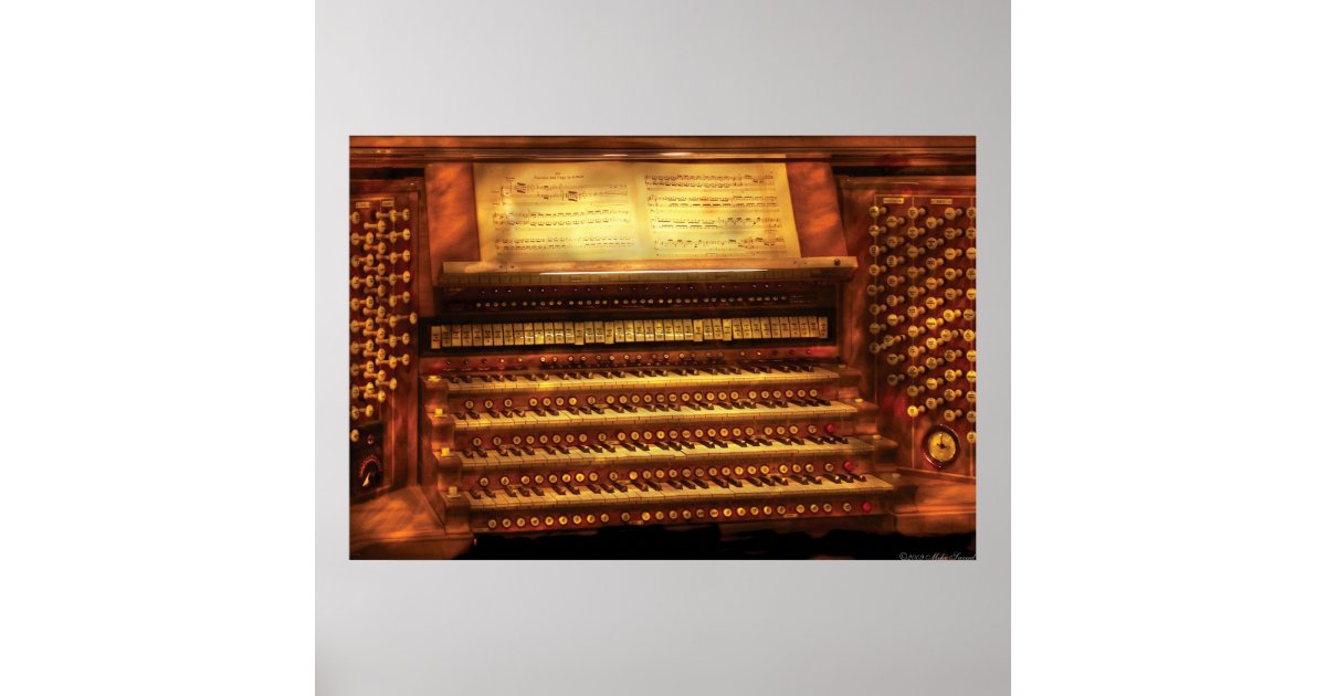 Musician - Organist - The Pipe Organ Poster | Zazzle