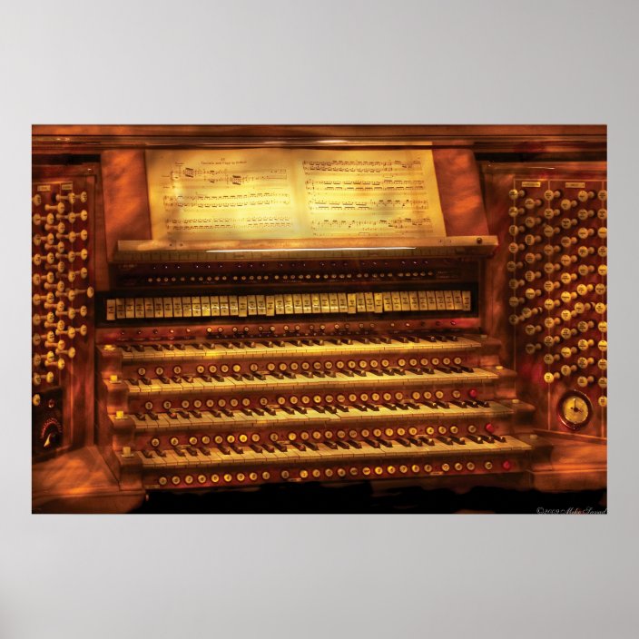Musician - Organist - The Pipe Organ Poster | Zazzle.com