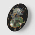 Musky 6 round clock | Zazzle