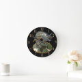 Musky 6 round clock | Zazzle