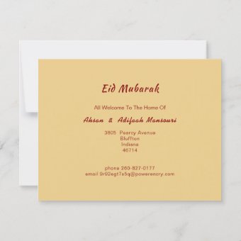 Muslim Celebrations Open House Eid Invitation | Zazzle