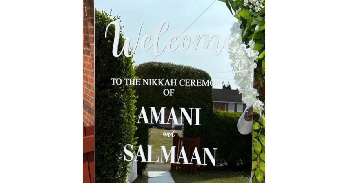 Muslim Islamic Wedding Nikkah Sign Sticker | Zazzle