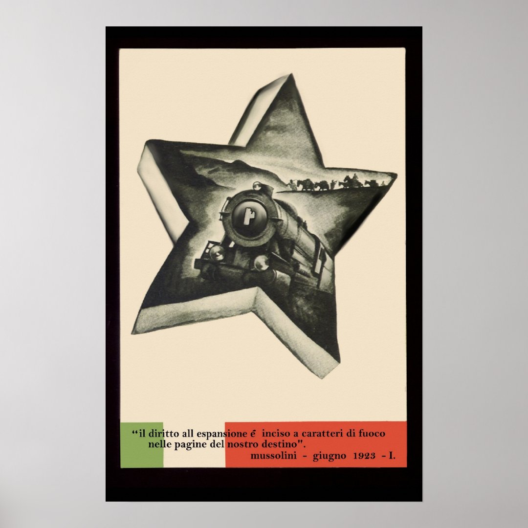Mussolini Propaganda Poster | Zazzle