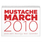 FUN BLACK GLITTER MUSTACHE CALENDAR | Zazzle.com