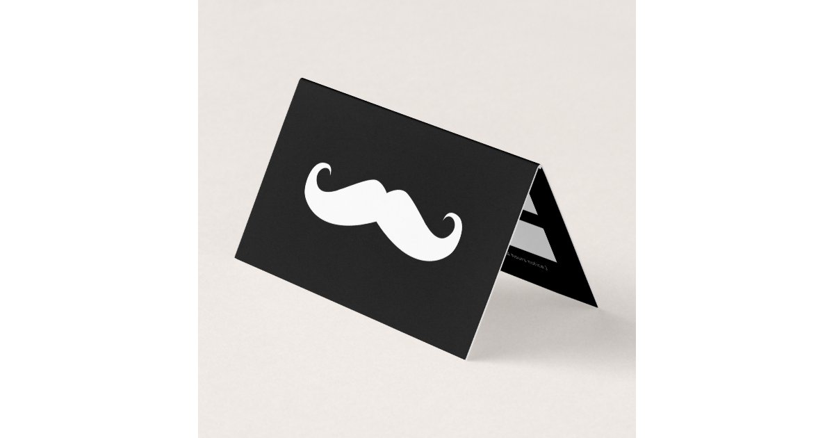Mustache Business Card | Zazzle