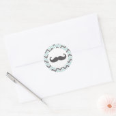Mustache Chevron Sticker | Zazzle