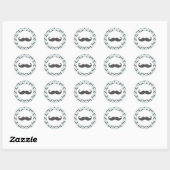 Mustache Chevron Sticker | Zazzle