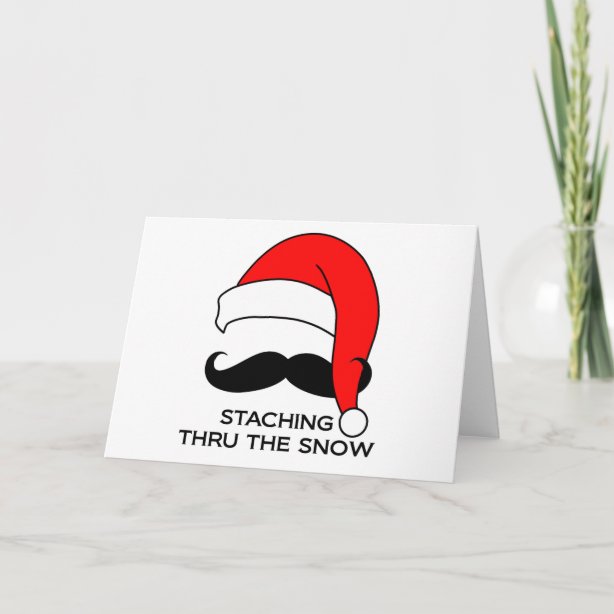 Mustache Christmas Cards | Zazzle - 100% Satisfaction Guaranteed!