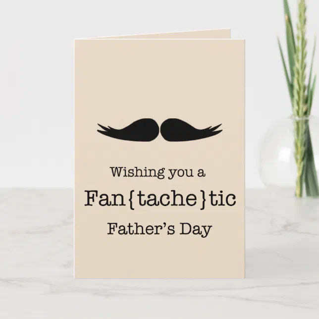 Mustache Father's Day Card | Zazzle