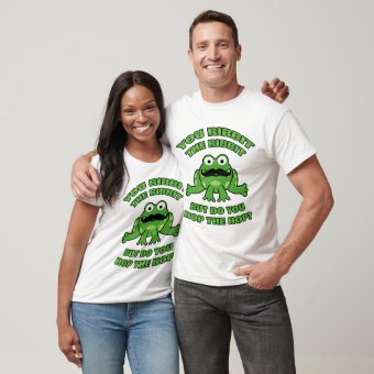 Mustache Frog Hop the Hop T-Shirt | Zazzle