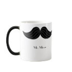 Mustache Groom's Right-handed Mug | Zazzle