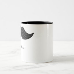 Mustache Groom's Right-handed Mug | Zazzle