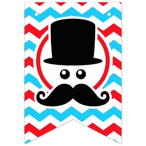 Mustache Little Man Birthday Party Banner Editable | Zazzle
