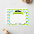 Mustache Little Man Thank You Card | Zazzle