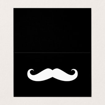 mustache loyalty punch card | Zazzle