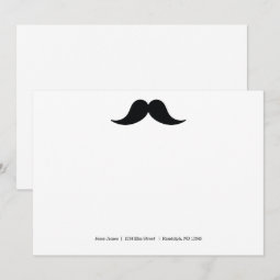 Mustache Note Cards | Zazzle
