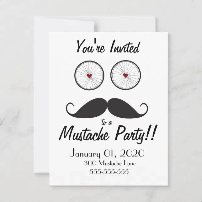 Mustache Party Invitation | Zazzle
