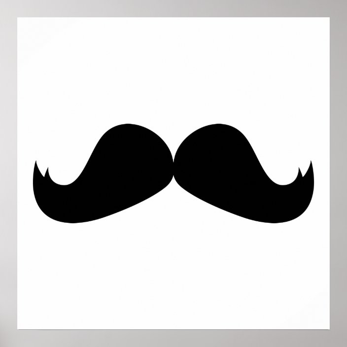 Mustache Poster | Zazzle.com