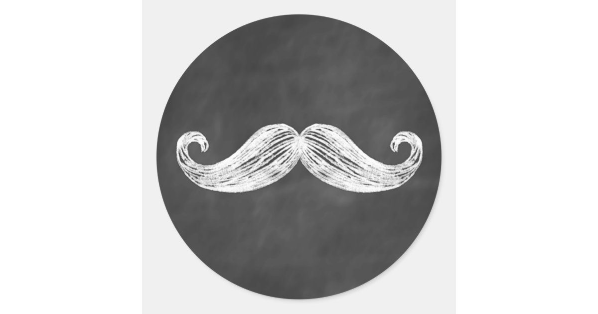 Mustache Sticker | Zazzle