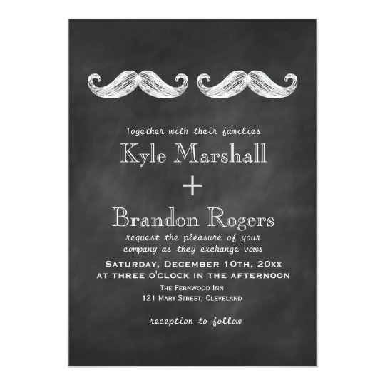 Mustache Wedding Invitation | Zazzle.com