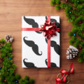 Mustache Wrapping Paper for all Holidays | Zazzle