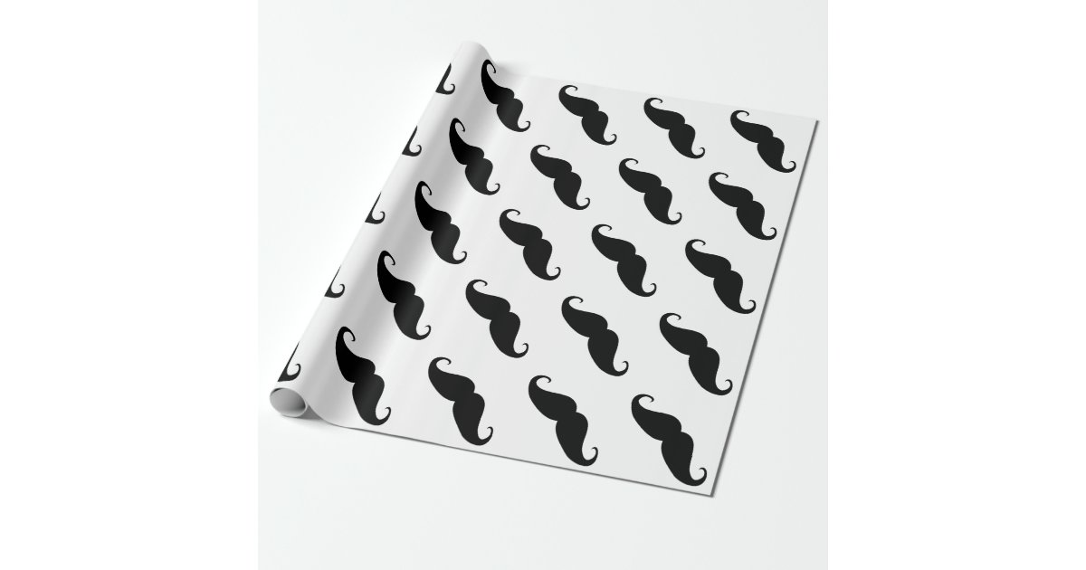 Mustache Wrapping Paper for all Holidays | Zazzle