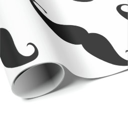 Mustache Wrapping Paper for all Holidays | Zazzle