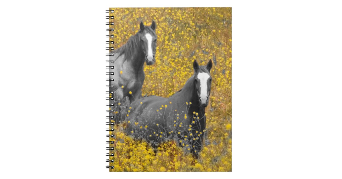 Mustard and Horses Notebook | Zazzle