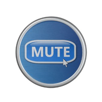 Mute button. bluetooth speaker | Zazzle