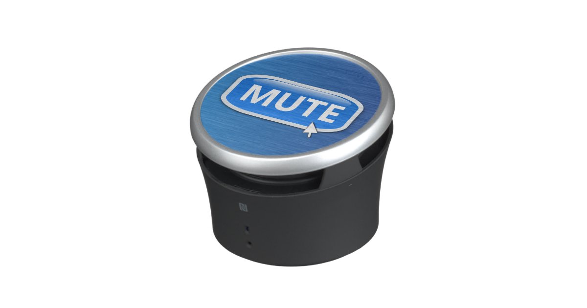 Mute button. bluetooth speaker | Zazzle