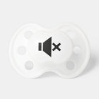 Mute Button Funny Pacifier | Zazzle.com
