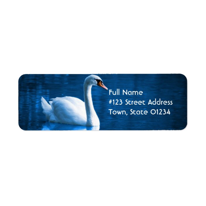 Mute Swan Mailing Label | Zazzle.com