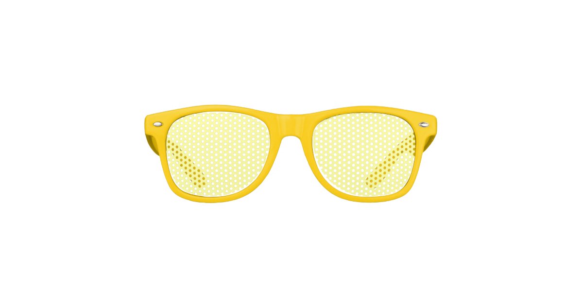 Muted Solid Light Yellow Retro Sunglasses | Zazzle
