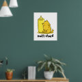 Mutt-stard Funny Doggy Mustard Pun Poster | Zazzle